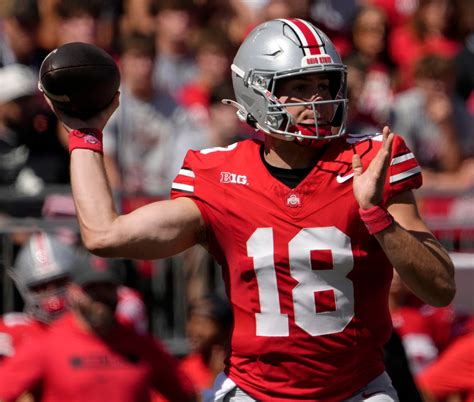 Ohio State Football Qb Will Howard 2024 Season Photos