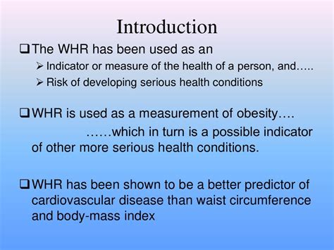 Body Mass Index And Waist Hip Ratio