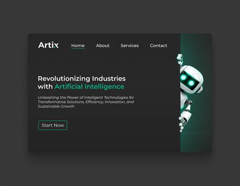 artificial intelligence ui ux web design behance