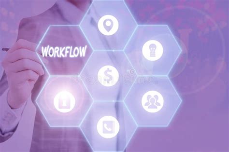 Handwriting Text Writing Workflow Concept Meaning Series Of Activities Or Procedures Necessary