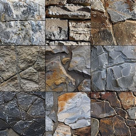Premium Photo Portrait Of Textured Stone Tile Patterns
