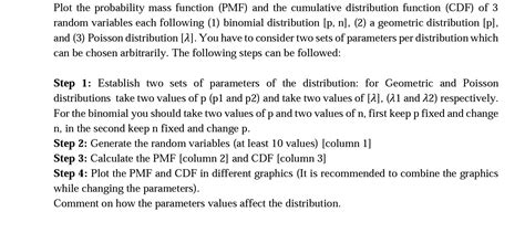 Solved Plot The Probability Mass Function Pmf Solutioninn