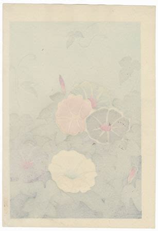 Bakufu Ohno 1888 1976 Morning Glories Fuji Arts Japanese Prints