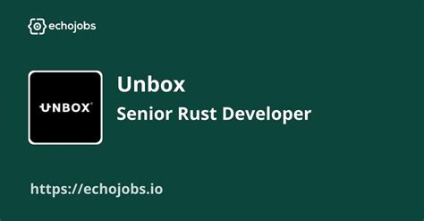 unbox is hiring senior rust developer [git kubernetes api haskell