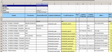Test Scenario Excel Template