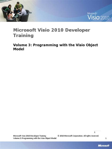 visio 2010 developer training 03 programming with the visio object