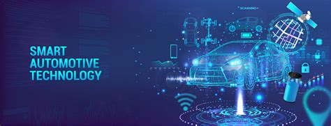 홀로그램 자동차 및 스마트 자동차 기술 Ui Hud 요소를 갖춘 미래 지향적 인 스타일 차에 대한 스톡 벡터 아트 및 기타