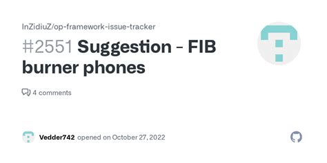 Suggestion Fib Burner Phones · Issue 2551 · Inzidiuzop Framework