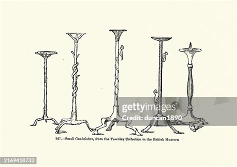 Ancient Small Candelabra From The Townley Collection Vintage