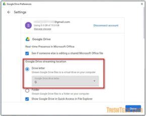 Change The Drive Letter For Google Drive On Windows