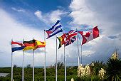 Free Picture Flag Germany Wind Outdoors Blue Sky High Daylight