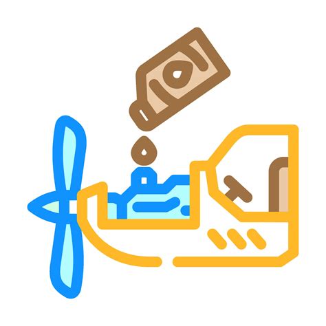 Lubrication Service Aircraft Color Icon Vector Illustration 32519638 Vector Art At Vecteezy