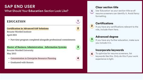 9 Sap End User Resume Examples For 2024