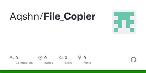Github Aqshn File Copier