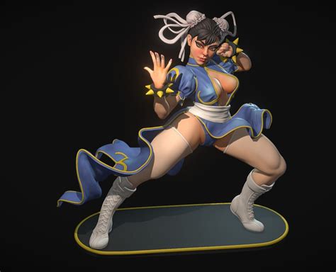 Chun Li Stl File 3d Model Print Etsy