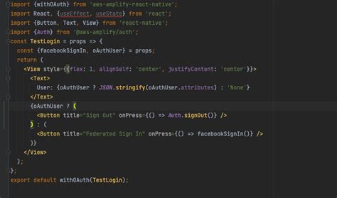 Login Facebook Not Working React Native Ios · Issue 10325 · Aws Amplifyamplify Js · Github