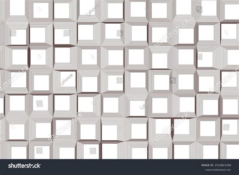 Elegant Vector Pattern Interconnected Nested Squares Stock Vector Royalty Free 2510821299