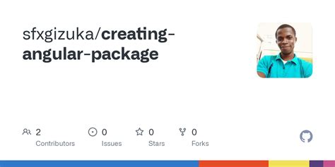 GitHub Sfxgizuka Creating Angular Package
