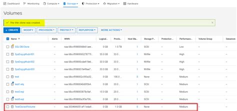 How To Create A Thin Clone Of A Volume And Volume Group On Dell Powerstore Storageareanetwork