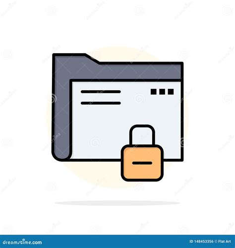 Data Folder Password Protection Secure Abstract Circle Background