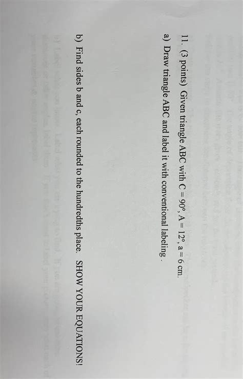 solved 3 ﻿points ﻿given triangle abc with