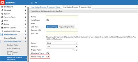 Ssl Stripping Detection Support In Mitb Protection 763 Fortiweb 764 Fortinet Document