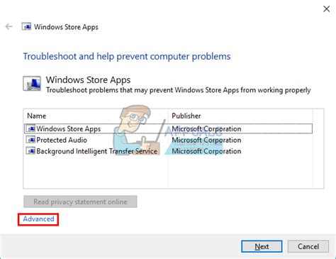 Fix Windows Apps Not Working