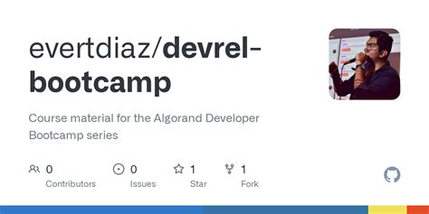GitHub Evertdiaz Devrel Bootcamp Course Material For The Algorand