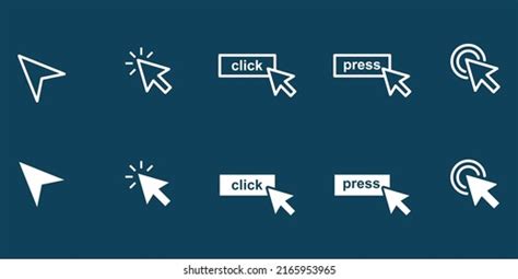 Pointer Computer Mouse Click Cursor Icon Stock Vector Royalty Free 2165953965 Shutterstock