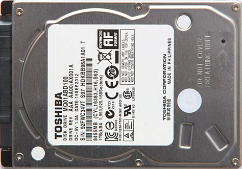 Toshiba 1TB 2.5" SATA HDD Review - Model MQ01ABD100 - Myce.com