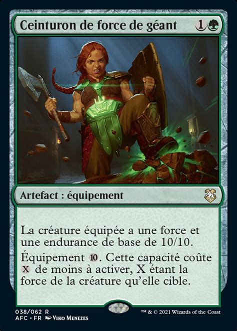 Ceinturon De Force De Géant Belt Of Giant Strength · Forgotten Realms Commander Afc 307