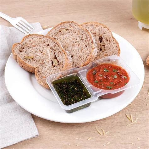 Double Compartment Condiment Container With Lids 3 Oz 2 Compartment Double Compartment Condiment Container With Lids 3 Oz 2 Compartment