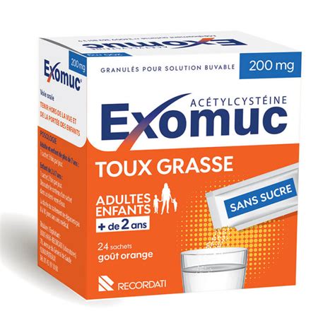 Exomuc Toux Grasse 600 Mg 6 Sachets