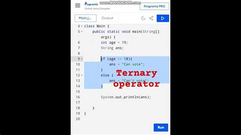 Ternary Operator Java Javascript Coding Ifelse Softwareengineering Youtube