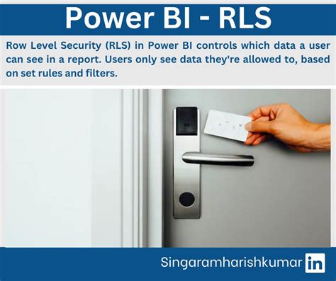Whats Row Level Security Rls In Power Bi Singaram Harish Kumar Posted On The Topic Linkedin