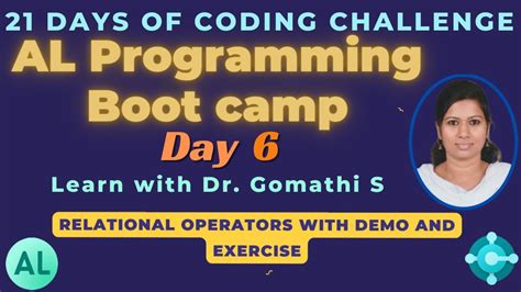 day 6 relational operators in al programming al programming boot camp 21 days coding
