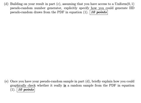Solved In A Problem You Re Working On You Need To Simulate Chegg Com