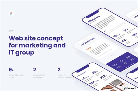 Web UI Kit For Marketing Or IT Agency GFxtra