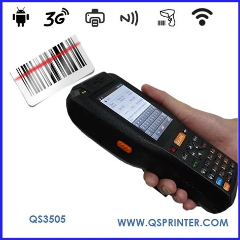 Ip65 Programmable Rugged Handheld Pda Printer Wireless With Barcode