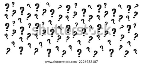 Large Small Question Mark Chaotic Pattern Stock Vector Royalty Free