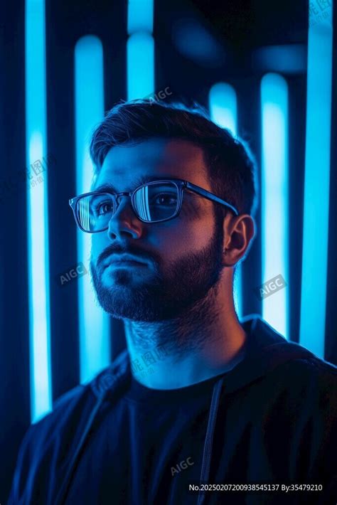 Ai创作图蓝色酷炫 霓虹灯拍照 酷黑科技 黑蓝色炫酷 蓝色炫酷 暗黑酷炫 霓虹灯光感 蓝黑色炫酷 黑蓝风格 灯光效果师 科幻氛围 黑色酷炫 幽暗酷炫 科幻酷黑 玻璃质感科技风 昵图网