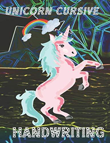 Unicorn Cursive Handwriting Pracitce Letters Words ٍ ٍsentences
