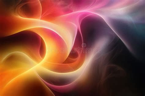 Vibrant Abstract Swirl Of Colors Showcasing Dynamic Fluid Movements And Textures In Art Stock