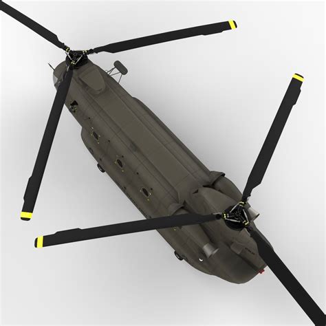 Pre Rigged Ch 47 Chinook Helicopter 3d 3ds