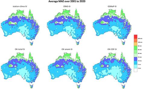 Spatial Representation Of The Cross Validated In Situ Mae Of The Download Scientific Diagram