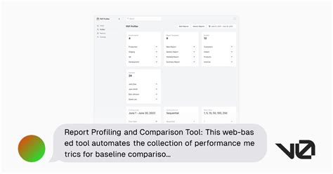 Report Profiling And Comparison Tool This Web Based Tool Automates The Collection Of
