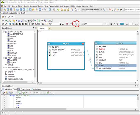 Create A Table From Query Builder Toad For Oracle And Devops Toolkit