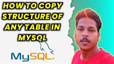 How To Copy Structure Of Any Table In Mysql Youtube