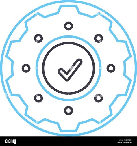 Efficiency Line Icon Outline Symbol Vector Illustration Concept Sign