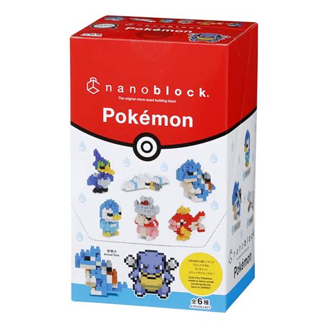 NBMC 16 ミニナノ ポケットモンスター みずタイプ 1Box 6pcs